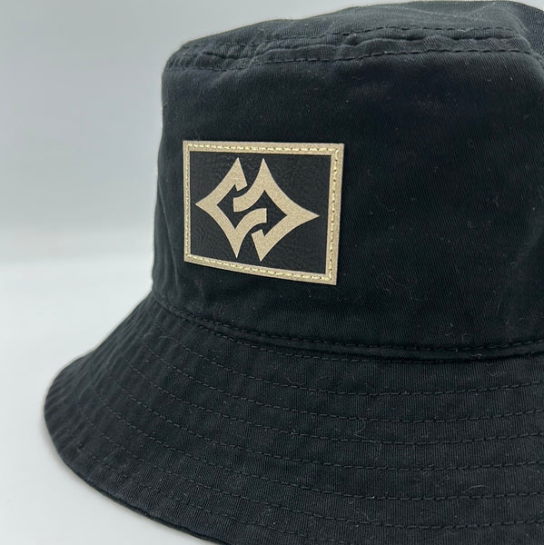 Bucket Hat - BOX logo in GOLD on “BLACK” – Cutty Clothing